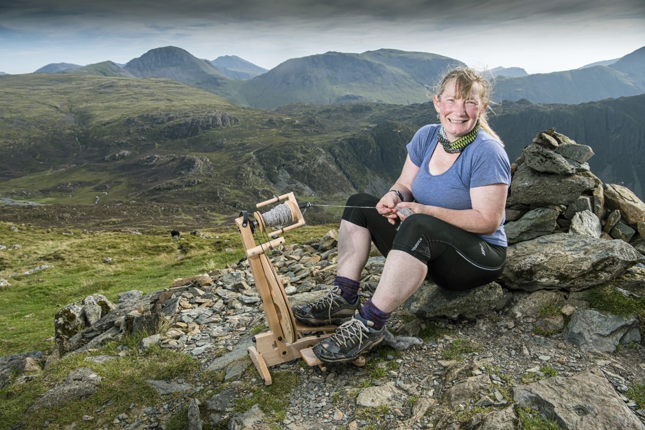 Ennerdale woman spins 1.1 kilometres of yarn during Wainwright ...